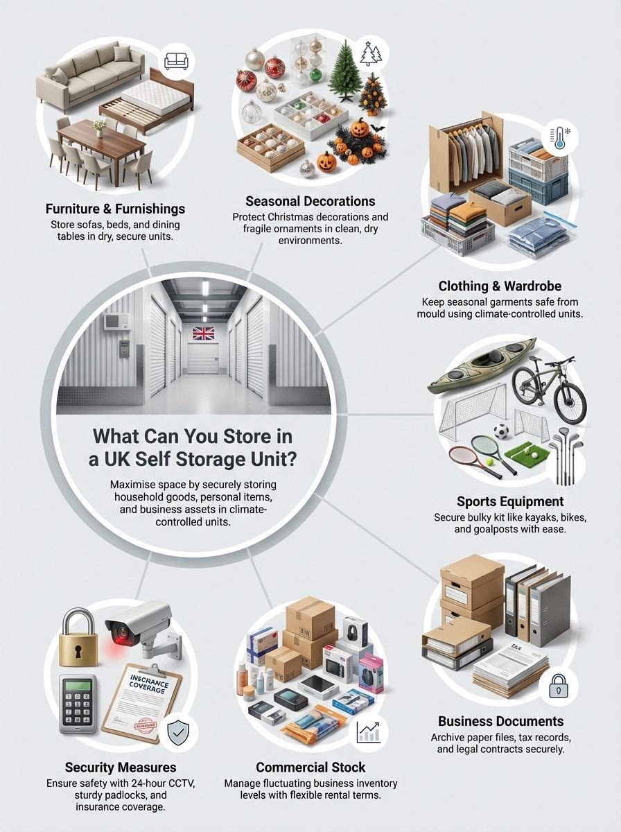 What Can You Store in a Self Storage Unit in the UK?